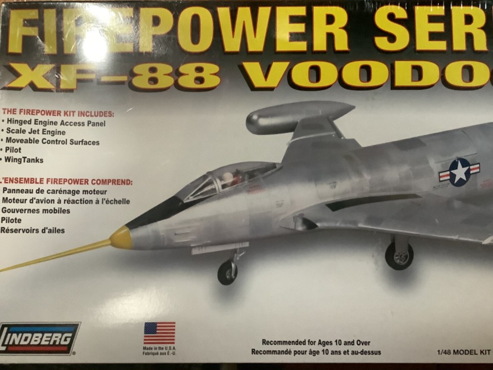 Vintage rare Lindberg Firepower Series, McDonnell XF-88 Voodoo Plane ...
