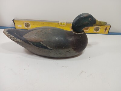 Mason Premier Mallard Drake Duck Wood Duck Decoy Original Paint Detroit ...