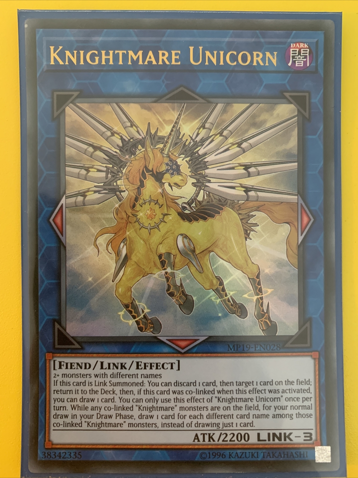 Knightmare Unicorn - Yu-Gi-Oh! Ultra Rare MP19-EN028 | eBay
