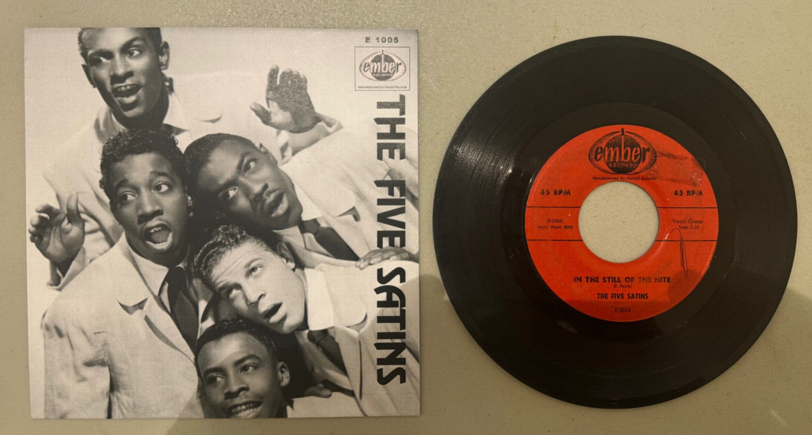 45 7" SP THE FIVE SATINS IN THE STILL OF THE NIGHT ON EMBER | eBay