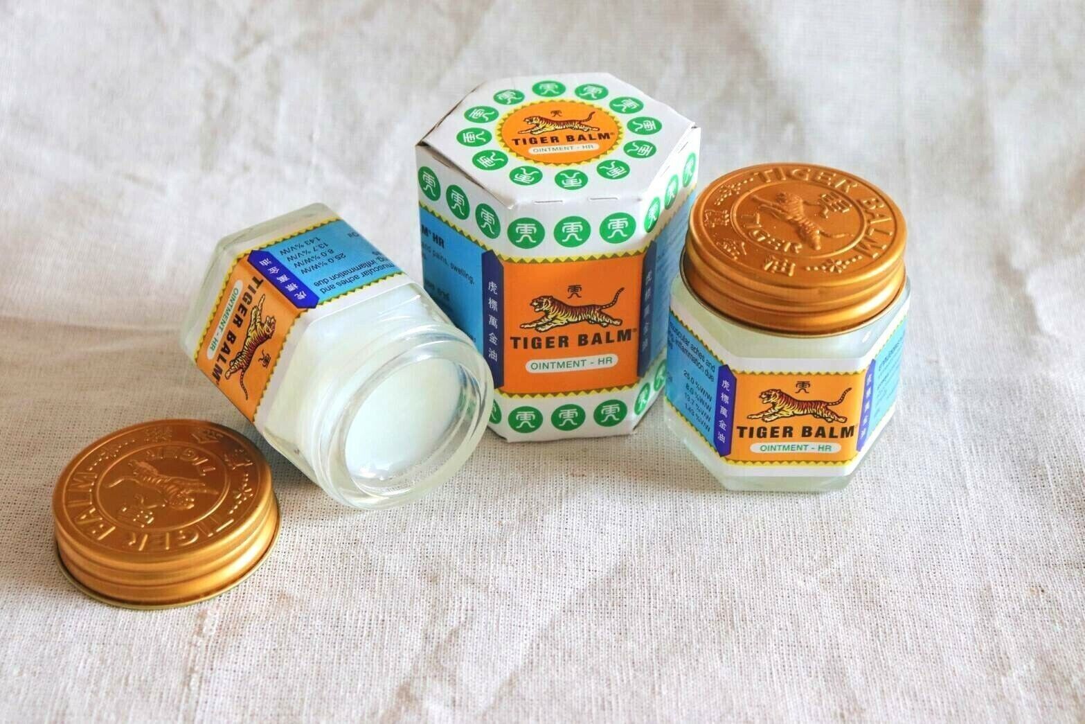 6 X Baume du Tigre Pommade Blanche, Baume Ayurvédique Anti-Douleur - 21 ...