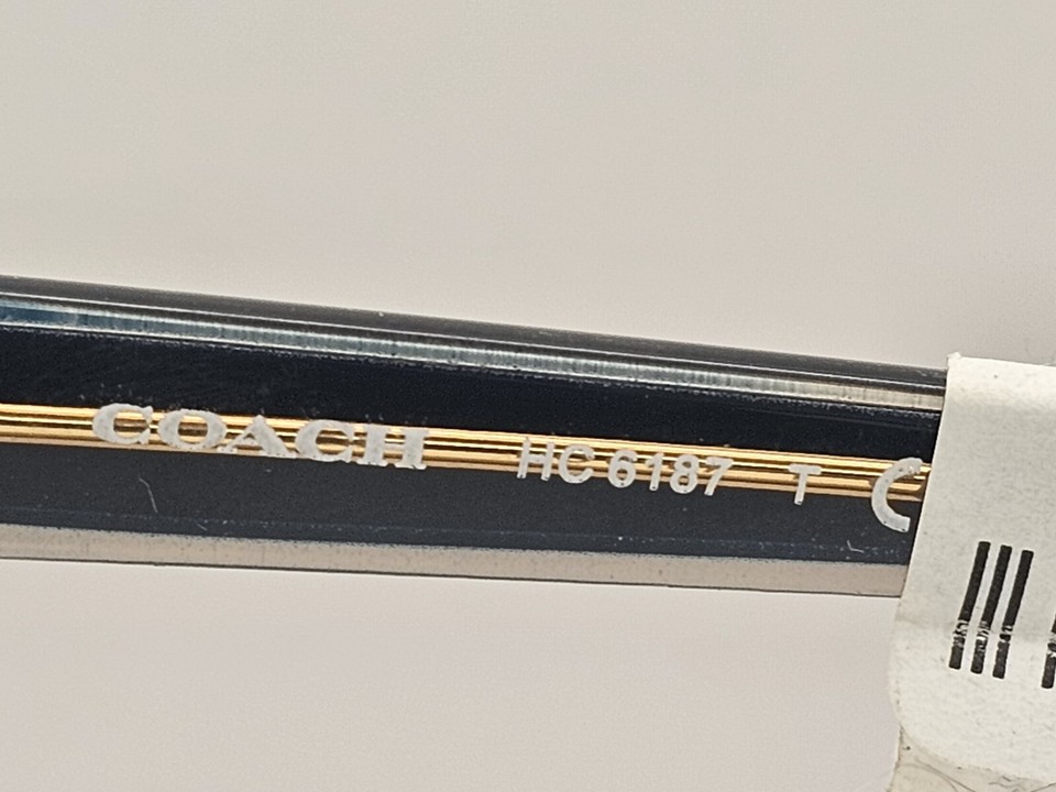 COACH HC 6187 TRANSPARENT BROWN GRADIENT EYEGLASSES FRAME 52-18-140 i20 ...