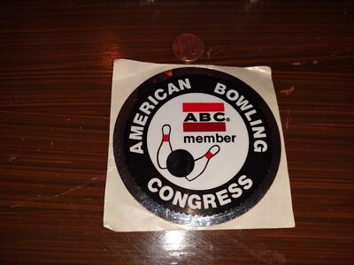 FOIL ABC MEMBER Sticker / Decal ORIGINAL old stock RACING | eBay