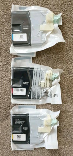 BROTHER LC985 Cyan Magenta Yellow Genuine 3-Ink Cartridges - LC-985 C/M ...