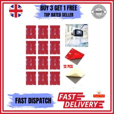 12x Nextbase Replacement Dashcam Double Sided 3M Adhesive Sticky Pads ...