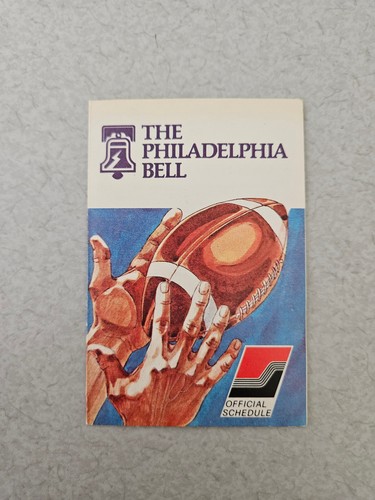 ES23 Philadelphia Bell 1974 WFL Football Pocket Schedule - Carling ...