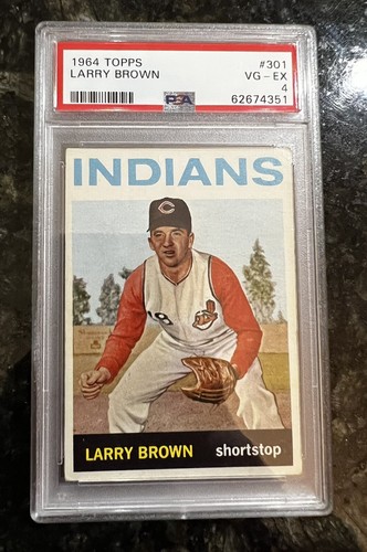 1964 Topps Larry Brown Rookie RC #301 PSA 4 Vg EX set break | eBay