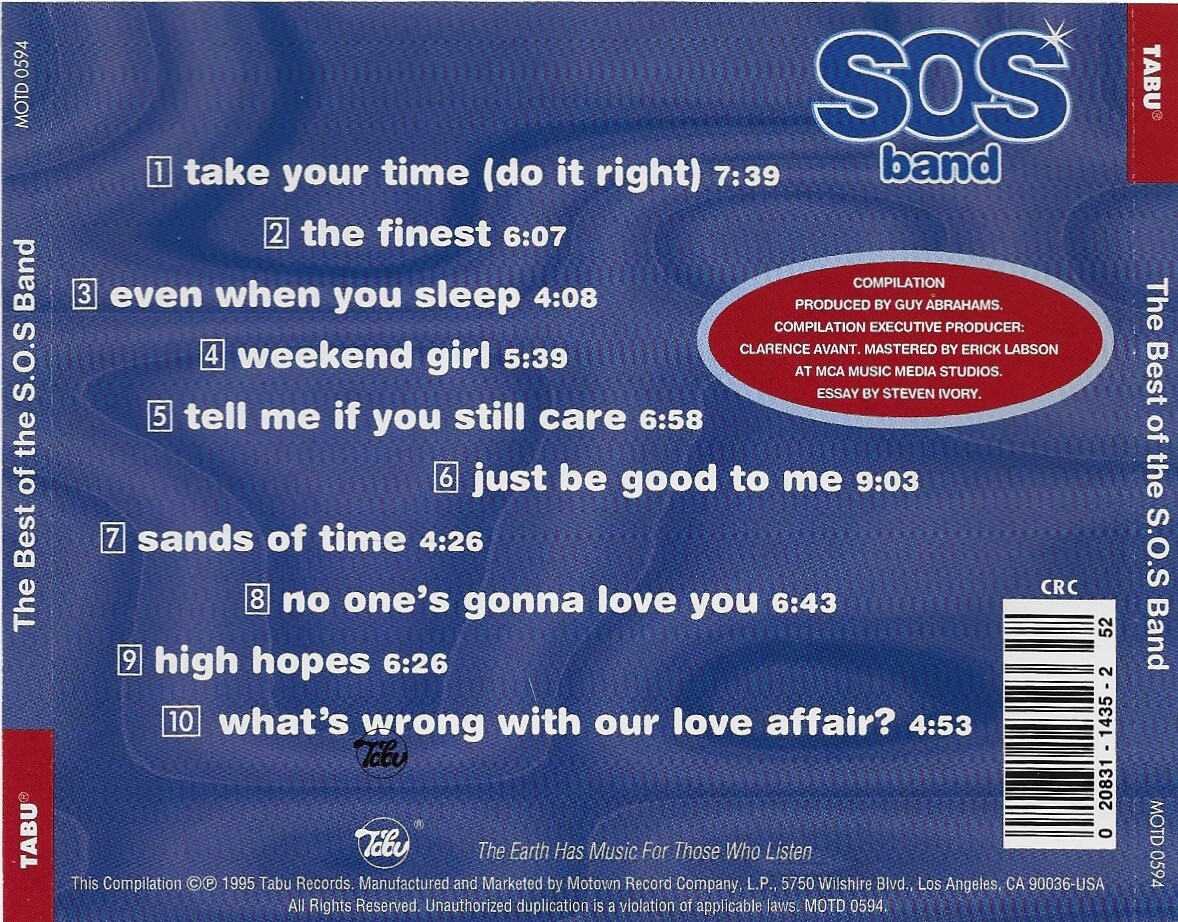 Sos Band Greatest Hits Album THE SOS BAND Vinyl Record, THE SOS BAND