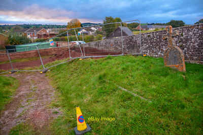 Photo 12x8 Cullompton : Cemetery Looking towards some work taking place ...