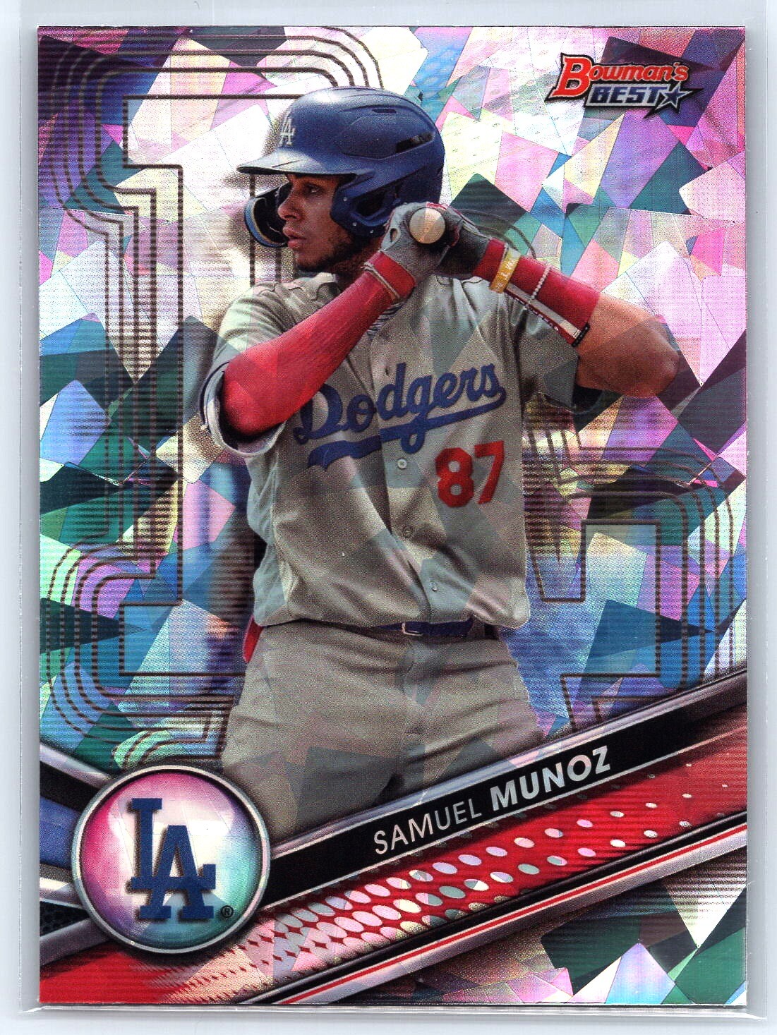 2022 BOWMAN'S BEST BASEBALL ATOMIC REFRACTOR #TP-24 SAMUEL MUNOZ LA ...