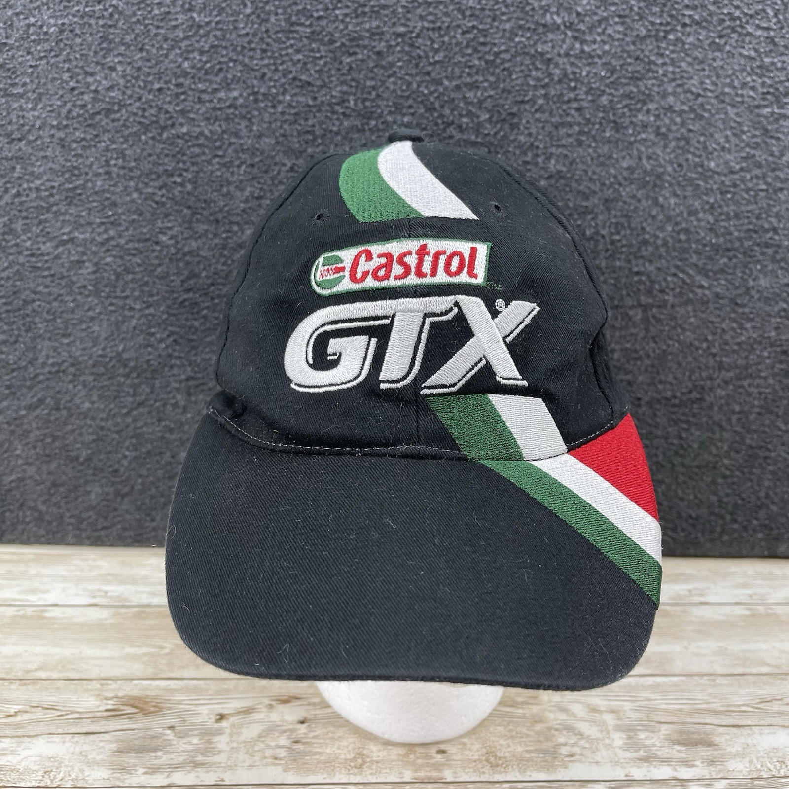 Vintage Castrol GTX Racing Cap Mens Black Strapback H… - Gem
