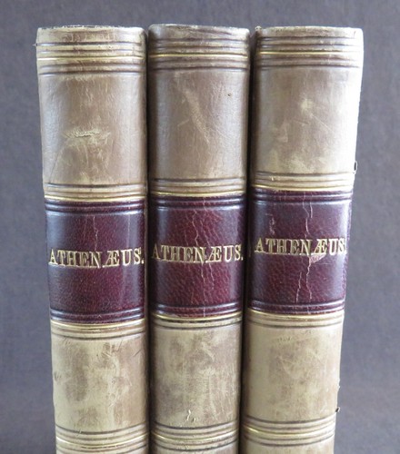 DEIPNOSOPHISTS or BANQUET OF THE LEARNED ~1854~ ATHENÆUS 3v Yonge ROMAN ...