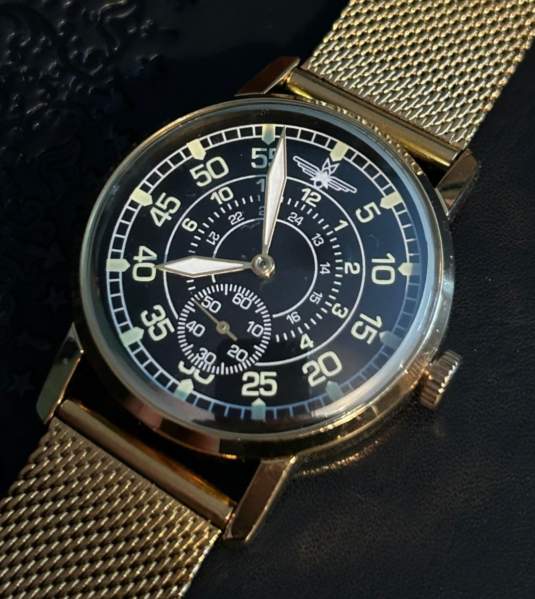 Vintage Soviet Pobeda Pilot Watch 1980's - Gem