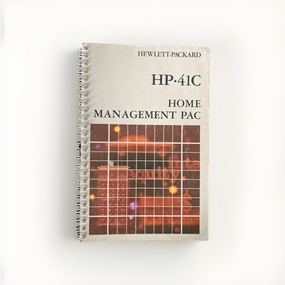 Home Management pac manual for Hewlett Packard HP 41CV calculator ...