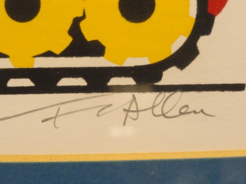 Frederick E Allen Construction Signed Number Serigraph | eBay