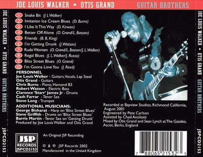 JOE LOUIS WALKER & OTIS GRAND GUITAR BROTHERS NEW CD 788065215323| eBay