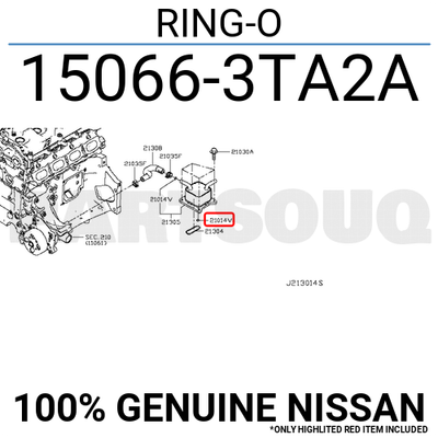 150663TA2A Genuine Nissan RING-O 15066-3TA2A | eBay