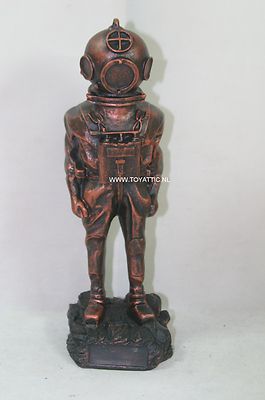 Deep sea diver statue with diving helmet, suit, diving shoes very nice ...
