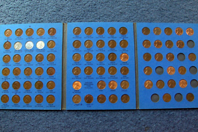 PARTLY COMPLETE LINCOLN WHEAT CENT BOOK II COLLECTION LOT OF 81 ...
