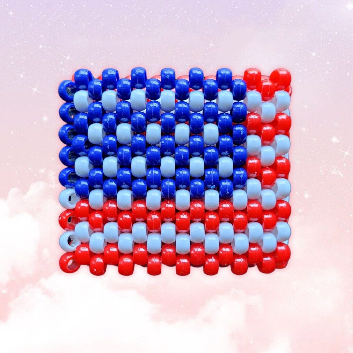 Pony Bead American Flag