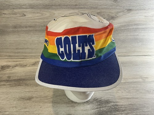 Vintage NFL Starline Indianapolis Colts MAB Painters Hat Rainbow ...