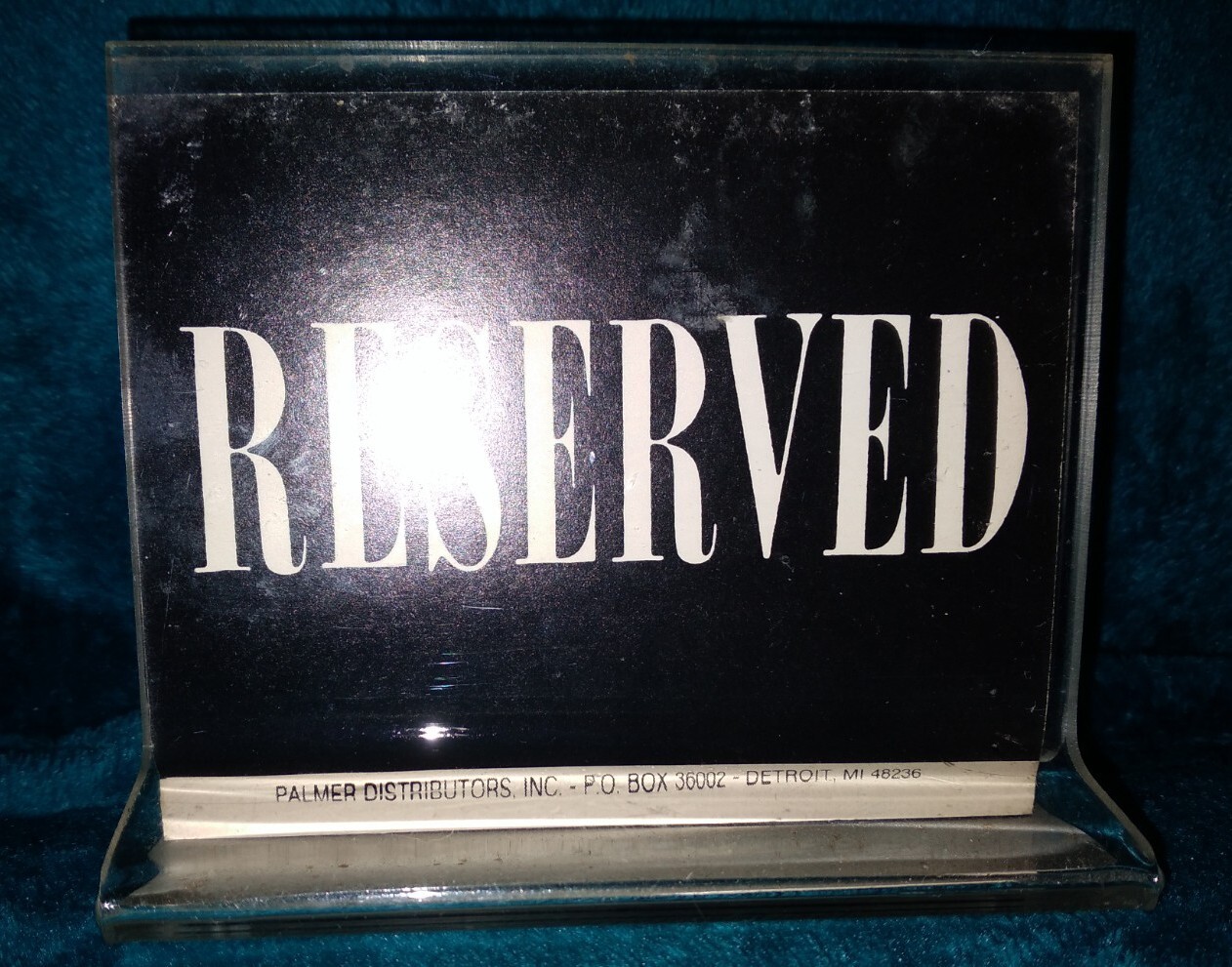 Vintage Reserved Sign
