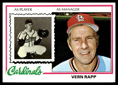 1978 Topps #324 Vern Rapp St. Louis Cardinals VG-VGEX Crease | eBay