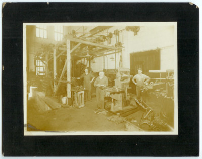 VINTAGE OCCUPATIONAL WORKERS: Machinists at Work Stations in Machine ...