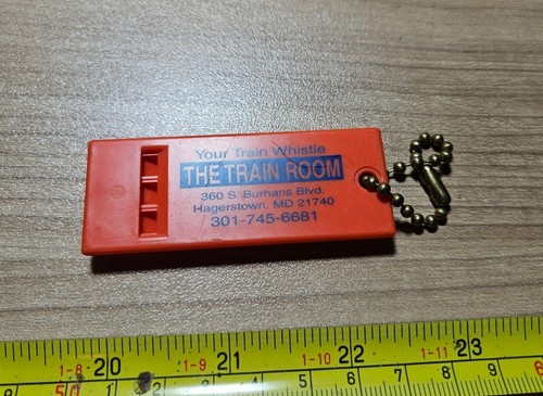 Vintage? The Train Room Hagerstown MD Advertising Plastic Whistle ...