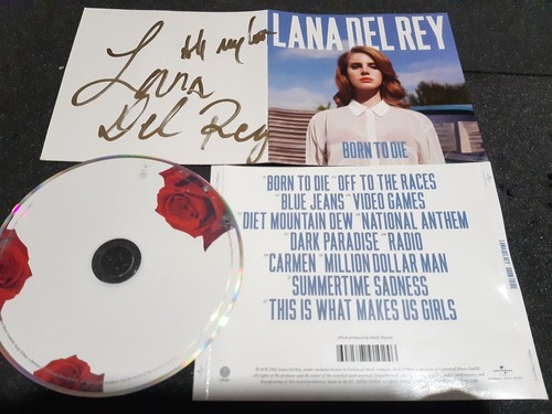 lana del rey autograph cd BORN TO DIE signed live concert collectors ...