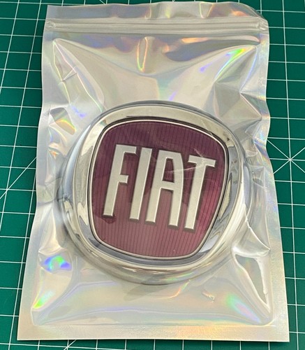 2016 - 2022 Fiat 500 Rear Chrome Red Silver Emblem Badge Logo USED OEM ...