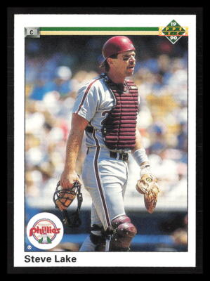 Steve Lake 1990 Upper Deck #491 Philadelphia Phillies | eBay