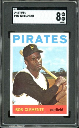1964 Topps #440 BOB CLEMENTE Pittsburgh Pirates SGC 8 NM-MT | eBay