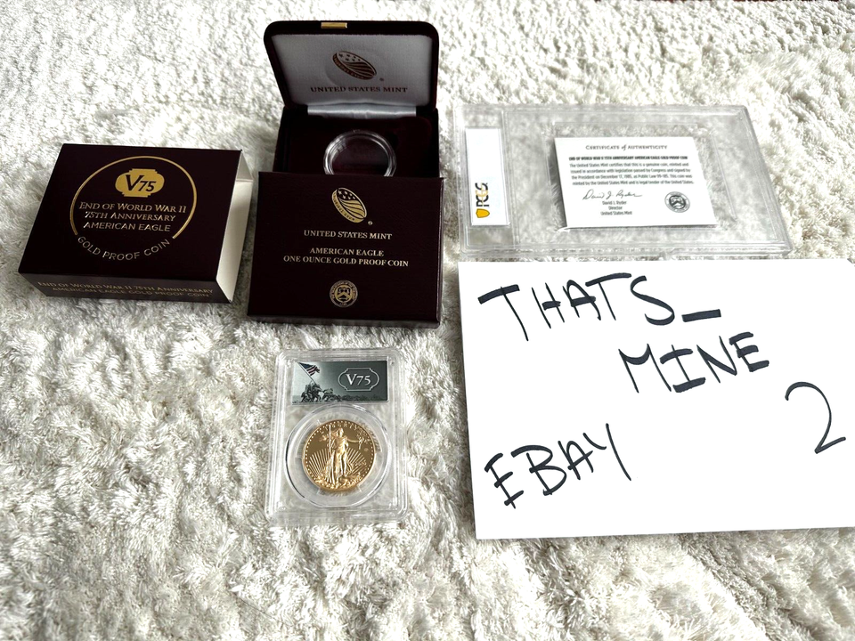 2020 End of World War II 75th Anniversary V75 American Eagle Gold Coin ...