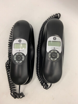 GE Caller ID Push Button Phone Model # 29267GE2-B Black (Lot of 2 ...