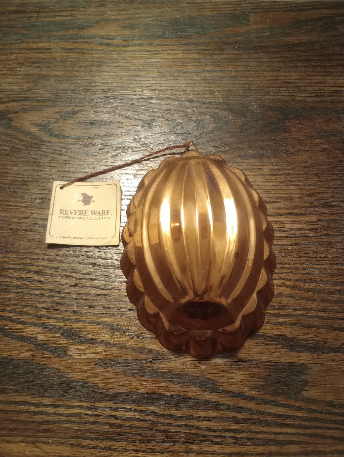 Vtg Revere Ware Copper Mate Fluted Jello Cake Mold Melon Oyster Shell ...