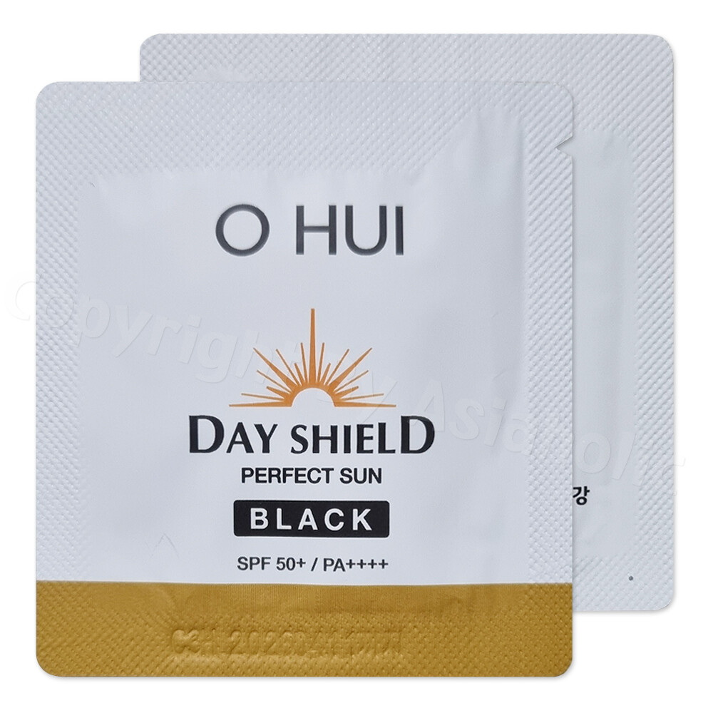 O HUI Day Shield Perfect Sun Black 1ml (10pcs ~ 140pcs) SPF 50+ Sample ...