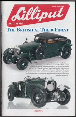 Lilliput Models Winter Catalog 2007-8 cars planes trains boats toys ...