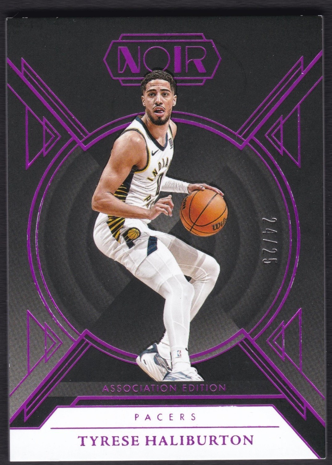 2024-25 Panini Noir - Association Edition Tyrese Haliburton #36 Holo ...