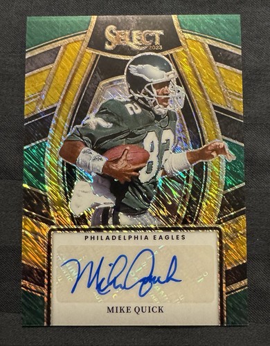 2023 PANINI SELECT SELECT SIGNATURES MIKE QUICK GOLD PRIZM /10 | eBay