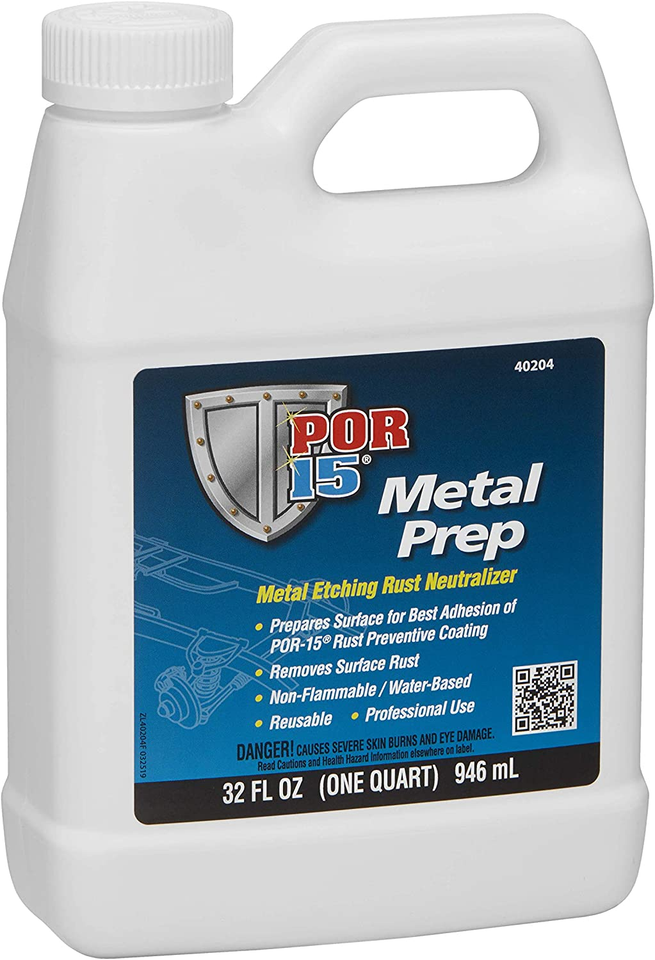 Metal Prep, Metal Etching Rust Neutralizer, Non-Flammable and Water ...