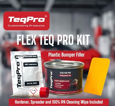 TeqPro ® Bumpersoft Car Body Filler Complete Kit Putty For Plastic ...