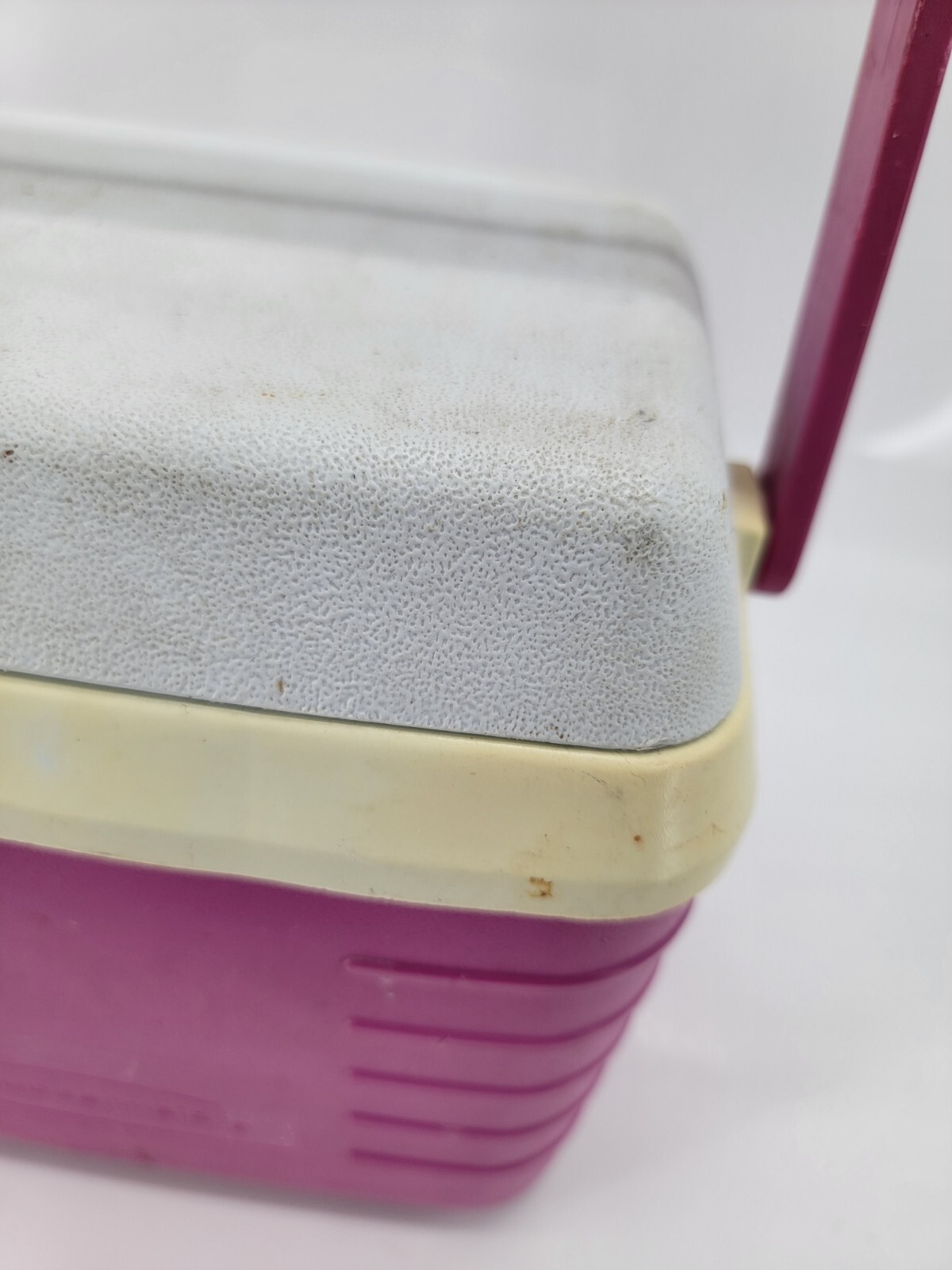 Vintage PINK Rubbermaid Mini Ice Chest Cooler Lunch Box 2901 3 Qt Holds ...