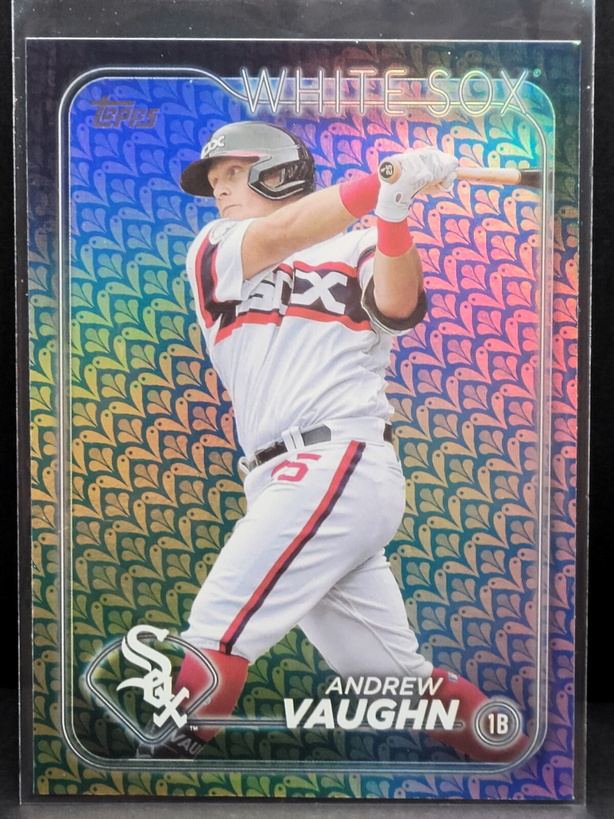 2024 Topps Series 1 #255 ANDREW VAUGHN Easter Foil Parallel Chicago ...