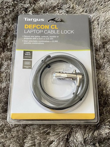 NEW Targus Defcon CL Laptop Computer Cable Lock with Selectable ...