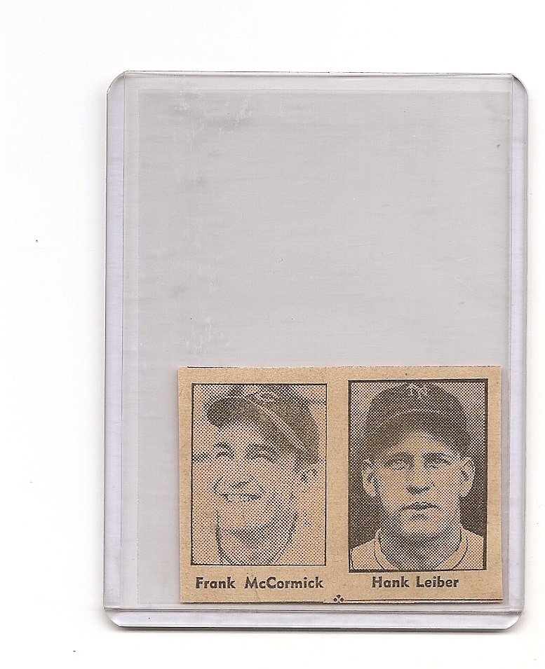 Frank McCormick Hank Leiber 1940 Sporting News All Stars Insert Panel 1 ...