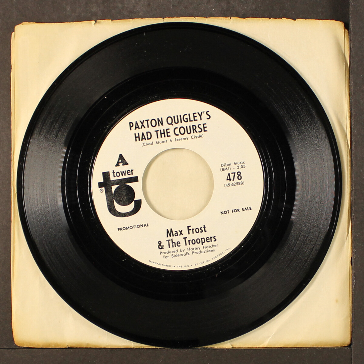 Max Frost & Troopers : Paxton Quigley's Had The Cours / Sittin' En ...