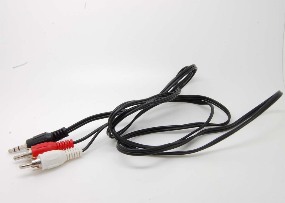 3.5mm To 2 RCA Audio HiFi Speaker Y Adapter Cable Cord Lead For MP3 ...
