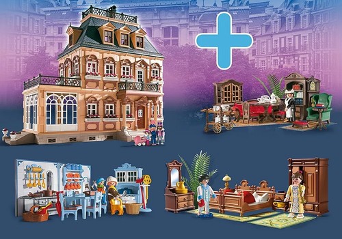 Playmobil Dollhaus 70890 Nostalgisches Großes Puppenhaus Mit Zubehör ...