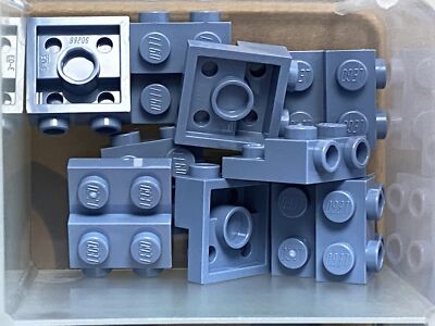 LEGO Parts - Sand Blue Plate 2 x 2 x 2/3 Side Studs - No 99206 - QTY 10 ...